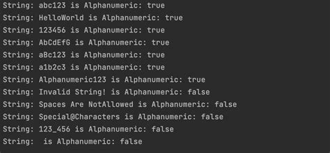 Java Check If String Is Alphanumeric Using Regular Expression RegEx