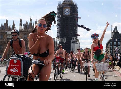 Cyclists Take Part In The World Bike Ride The World Bike Ride Is A