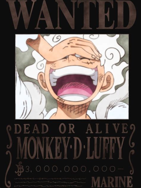 One Piece Wanted New Bounty Poster Monkey D Luffy Gear 5 Joy Boy