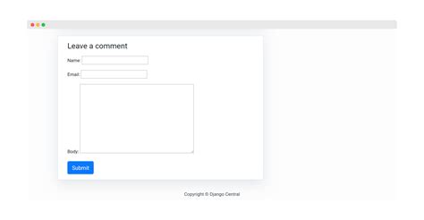 creating comments system with django