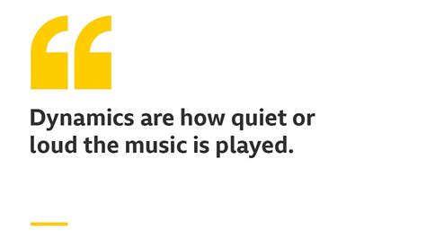 What Are Dynamics BBC Bitesize