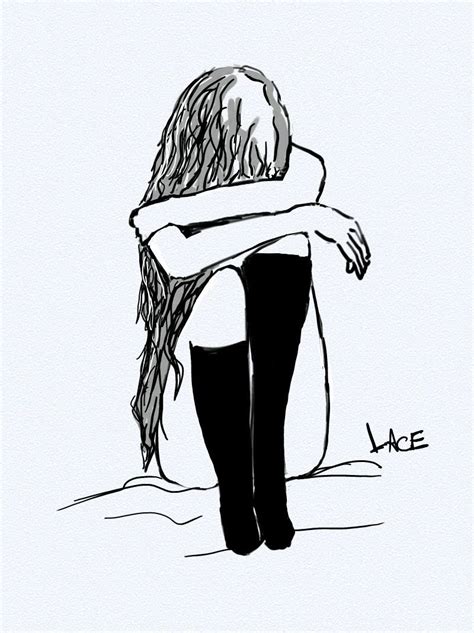 Sad Girl Sketch At Explore Collection Of Sad Girl Sketch