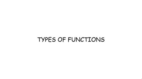 lecture 10 types of functions onto functions one to one functions invertible functions youtube