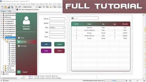 JavaFX Full Tutorial Pet Shop Management System YouTube