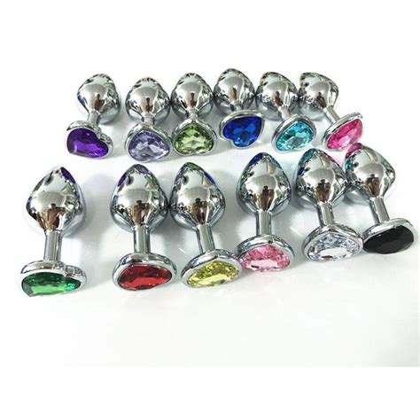 Kaufe 1pc Metall Kristall Anal Plug Edelstahl Diamant Butt Plug Sex Spielzeug Für Frauen Männer