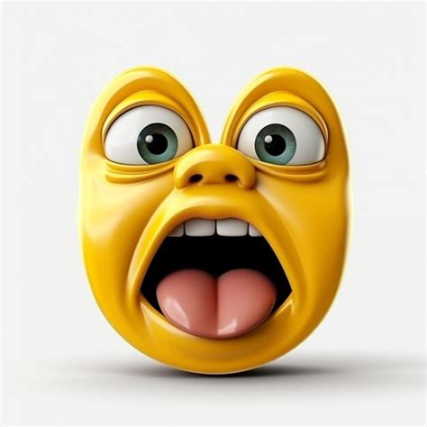 Premium Ai Image Face With Hand Over Mouth Emoji On White Background High