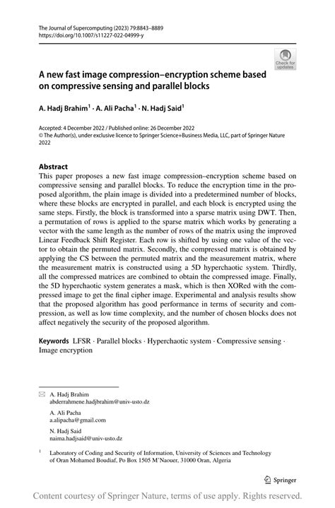 a new fast image compression encryption scheme based on compressive sensing and parallel blocks