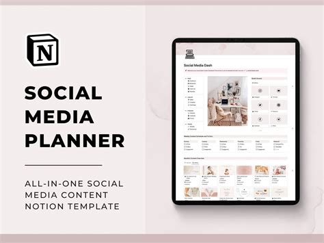 Notion Social Media Planner Julia On Purpose