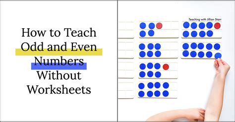 How To Teach Odd And Even Numbers Without Worksheets