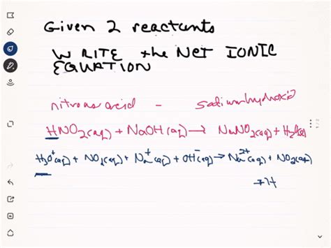 SOLVED Write Balanced Net Ionic Equations For The Following Reactions