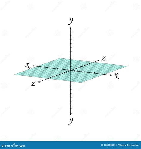 Cartesian Coordinate System Perspective Grid Three Dimensional Vector