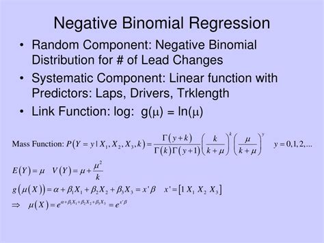 ppt negative binomial regression powerpoint presentation free download id 690694