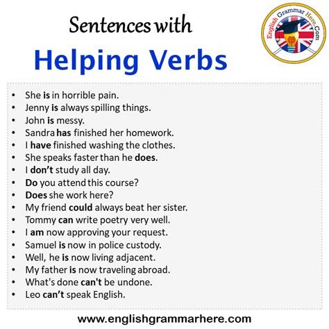 Helping Verbs Definition Types Examples Verbs Grammar 45 OFF