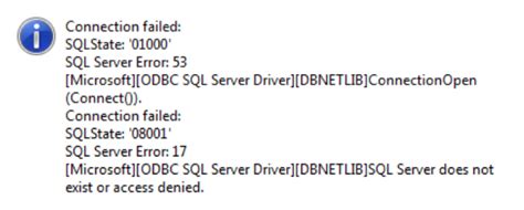 SQL Server Error 53 Sqlstate 08001 How We Fix It