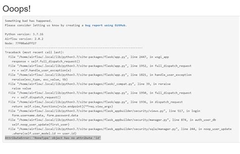 python 3 x trying to run airflow and get this error attributeerror nonetype object has no