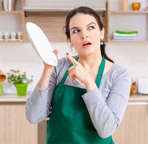 Young Female Contractor Doing Housework Stock Image Image Of Cleansing Home 258825455