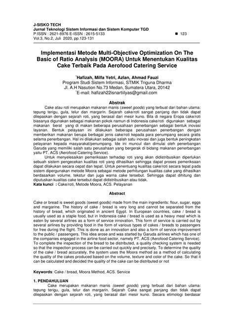 pdf implementasi metode multi objective optimization on the basic of ratio analysis moora