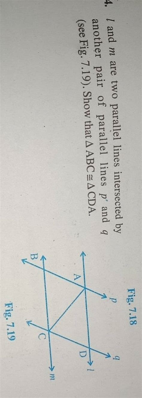 L And M Are Two Parallel Lines Intersected By Another Pair Of Parallel