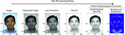 pre processing flow for color feret download scientific diagram