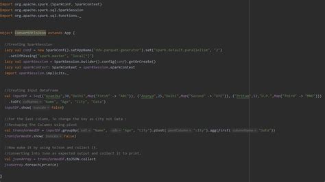 How To Convert A Spark Dataframe Into Json File And Make Key From Column Name And Column Value