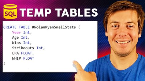 SQL Temp Tables Tutorial Examples Included YouTube