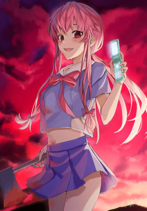 Safebooru 1girl Axe Bangs Blush Buta5813 Cellphone Eyebrows Visible Through Hair Flip Phone