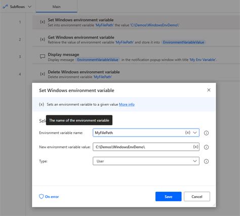 Using Windows Environment Variables In Power Automate Desktop