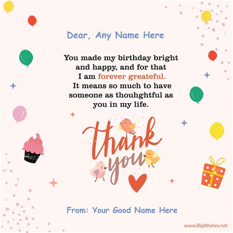 Thank You Messages For Birthday Wishes Wishesmsg Off
