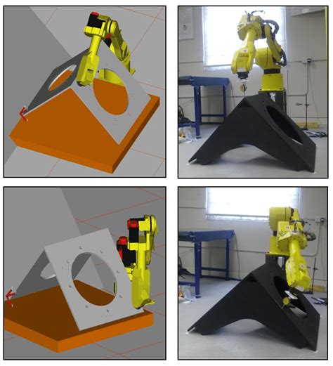 Simulated And Experimental Registration Performed With Fanuc Roboguide