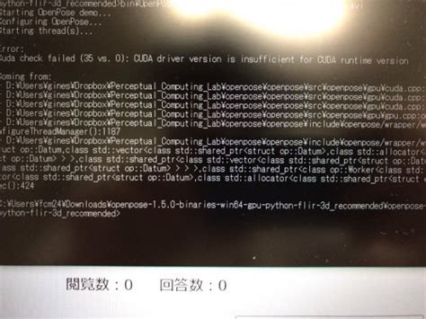 cuda check failed 35 vs 0 cuda driver version is cuda check fai windows 10 教えて goo