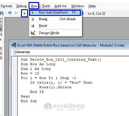 Delete Rows From Table Excel Vba Brokeasshome