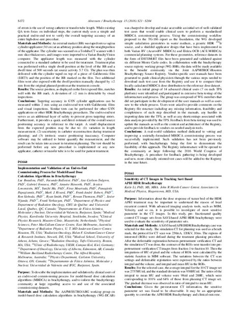 pdf implementation and validation of an end to end commissioning process for model based dose