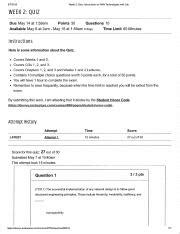 NETW 208 Week 2 Quiz Pdf 5 712018 Week 2 Quiz Introduction To WAN