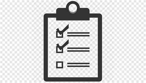 Black Clipboard Illustration Computer Icons Checklist Check Mark
