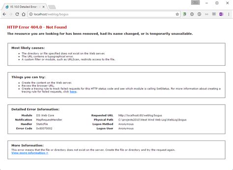 Bypassing IIS Error Messages In ASP NET Rick Strahl S Web Log