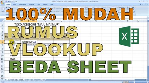 Rumus VLOOKUP Beda Sheet YouTube