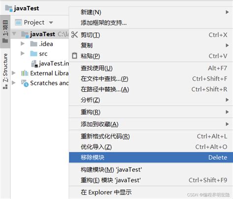 idea从零到精通（31）之idea如何删除项目 idea删除一个项目 csdn博客