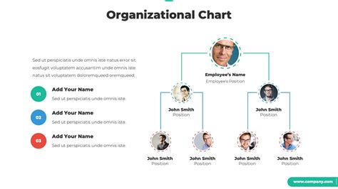 Organizational Chart And Hierarchy PowerPoint Template Presentation