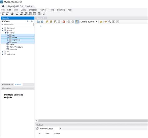 mysql create database workbench precisiongross
