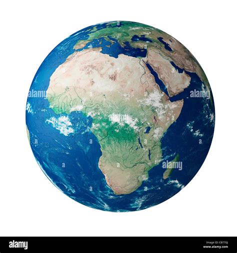 Planet Earth Continent Map