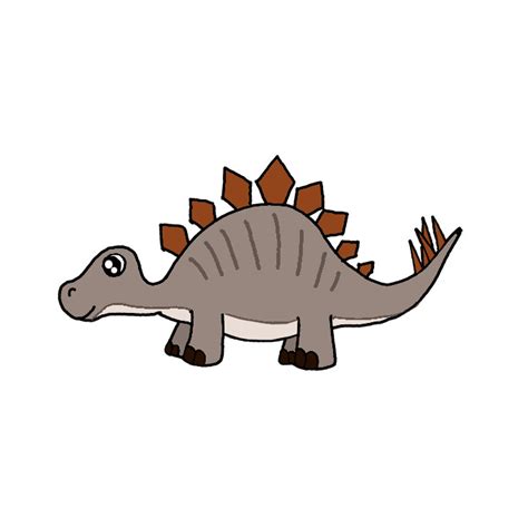 How To Draw A Stegosaurus Step By Step Easy Drawing Guides Drawing