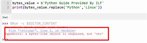 TypeError A Bytes Like Object Is Required Not Str Its Linux FOSS