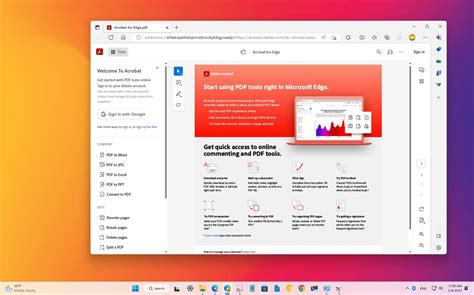 microsoft edge replaces pdf reader with adobe acrobat pureinfotech