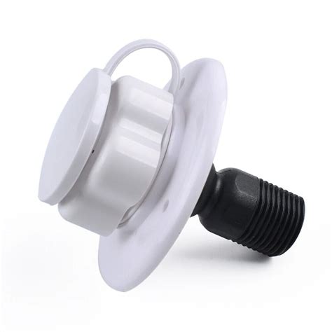 RV City Water Inlet With Check Valve Flange Hose Connector Connection