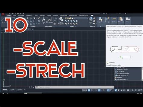 How To Use Scale And Stretch Commands In Autocad YouTube