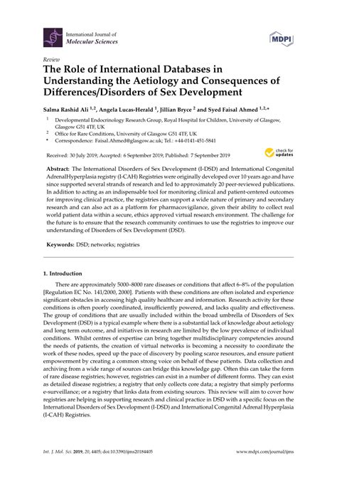 pdf the role of international databases in understanding the aetiology and consequences of