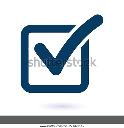 Check List Button Icon Check Mark Stock Vector Royalty Free