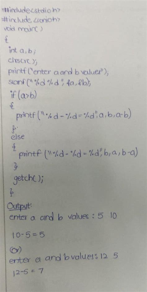 write a program in qbasic to enter two numbers substract the second number from the first