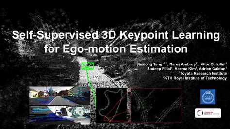 self supervised 3d keypoint learning for ego motion estimation youtube