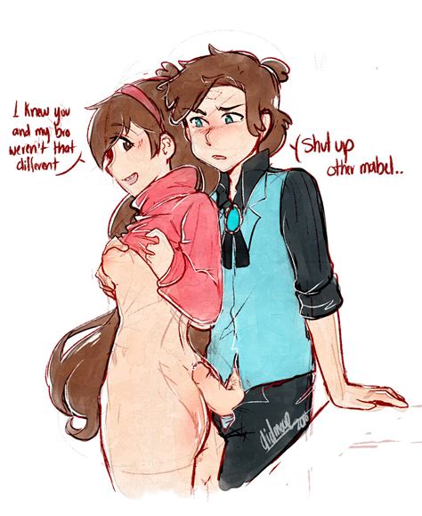 Post 2970345 Aidmoon Dippergleeful Dipperpines Gravityfalls Mabelpines Reversefalls